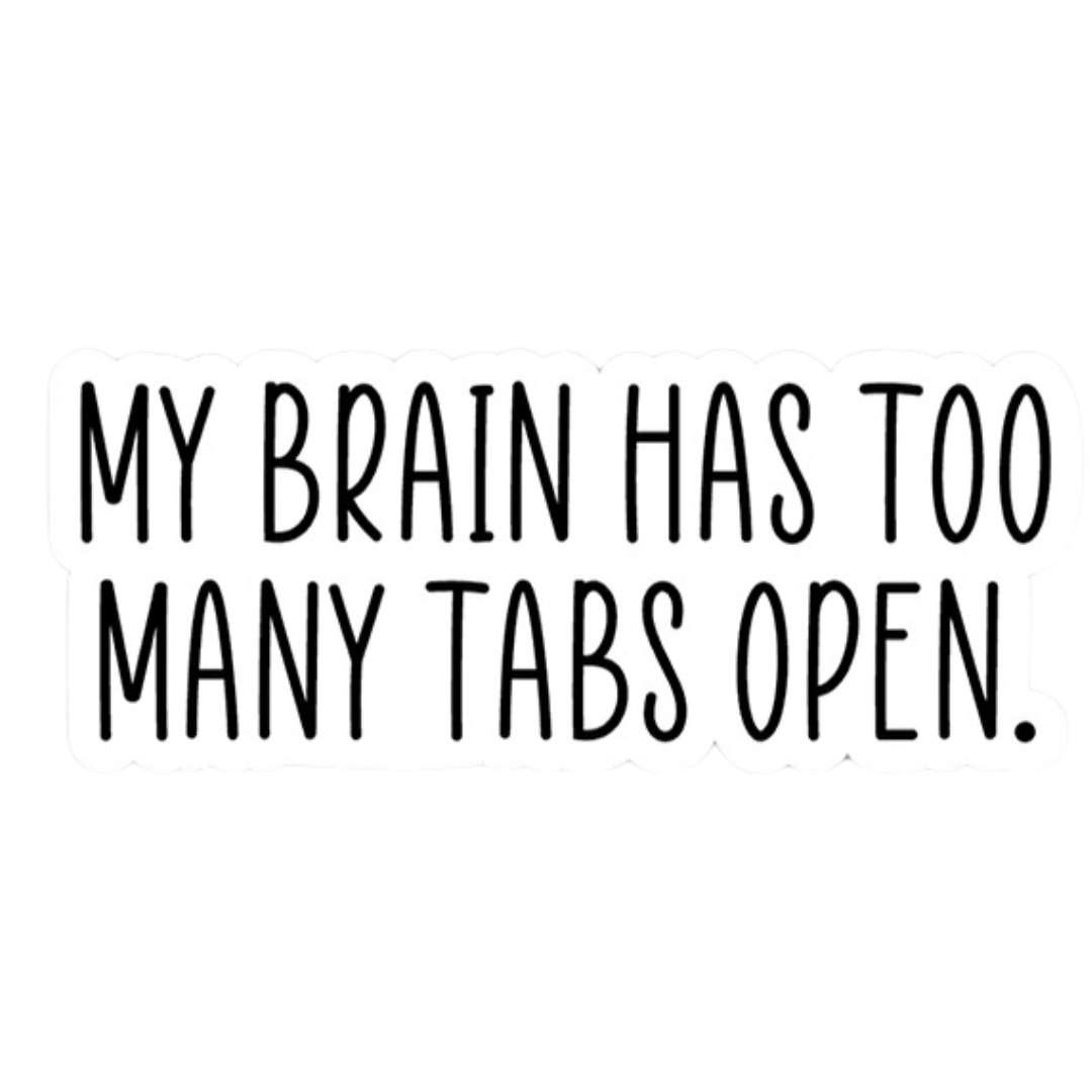 Brain Tabs Vinyl Sticker - Winchester Creek Farm